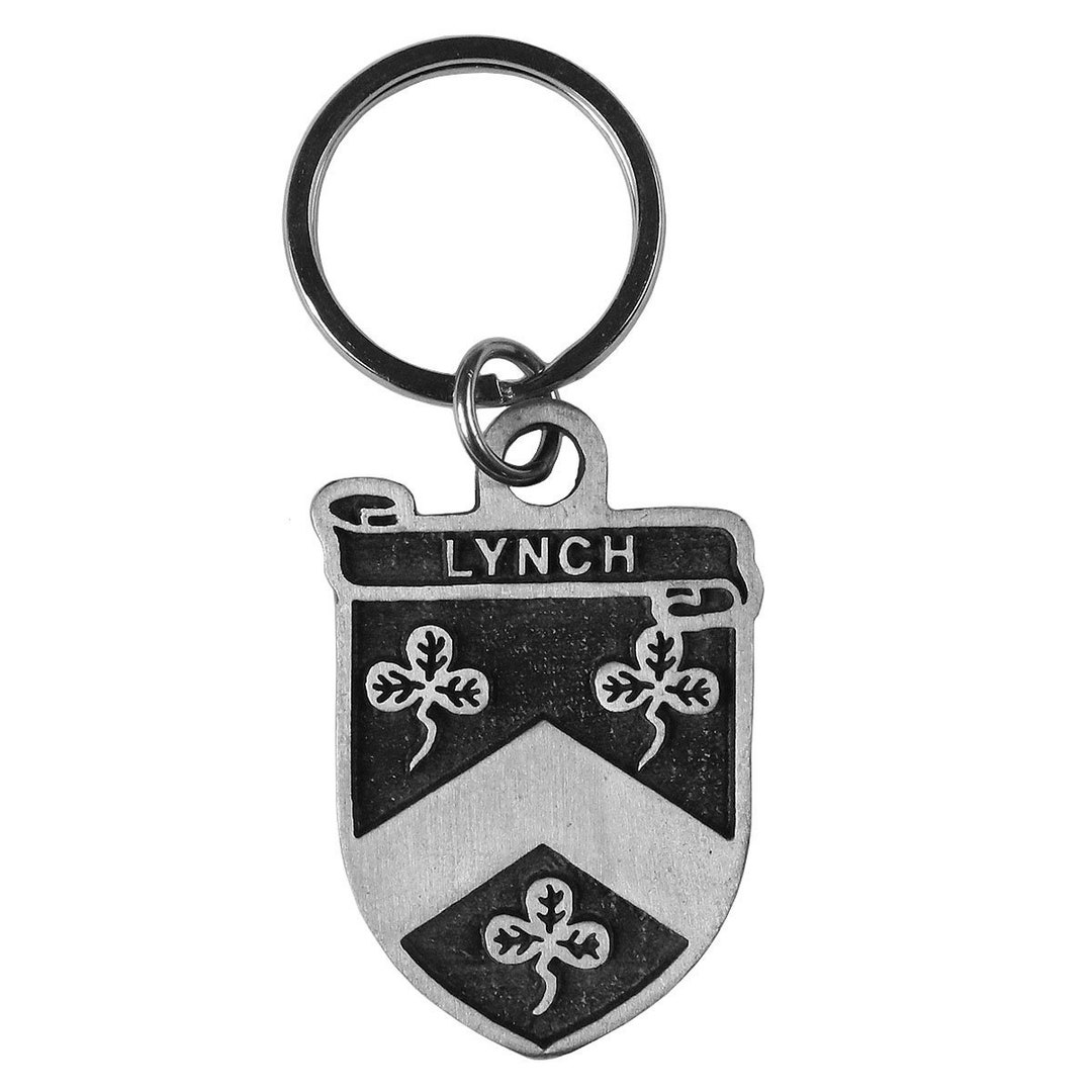 Lynch Irish Coat of Arms Pewter Key Chain - Etsy