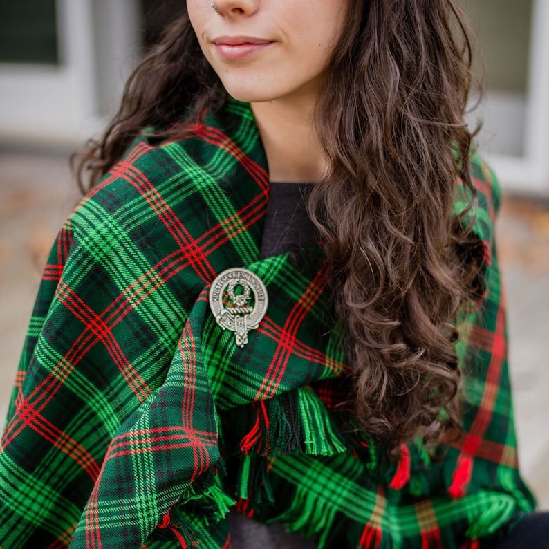Tartan Plaid Shawl Homespun Wool Blend | M-Y Tartans - Etsy
