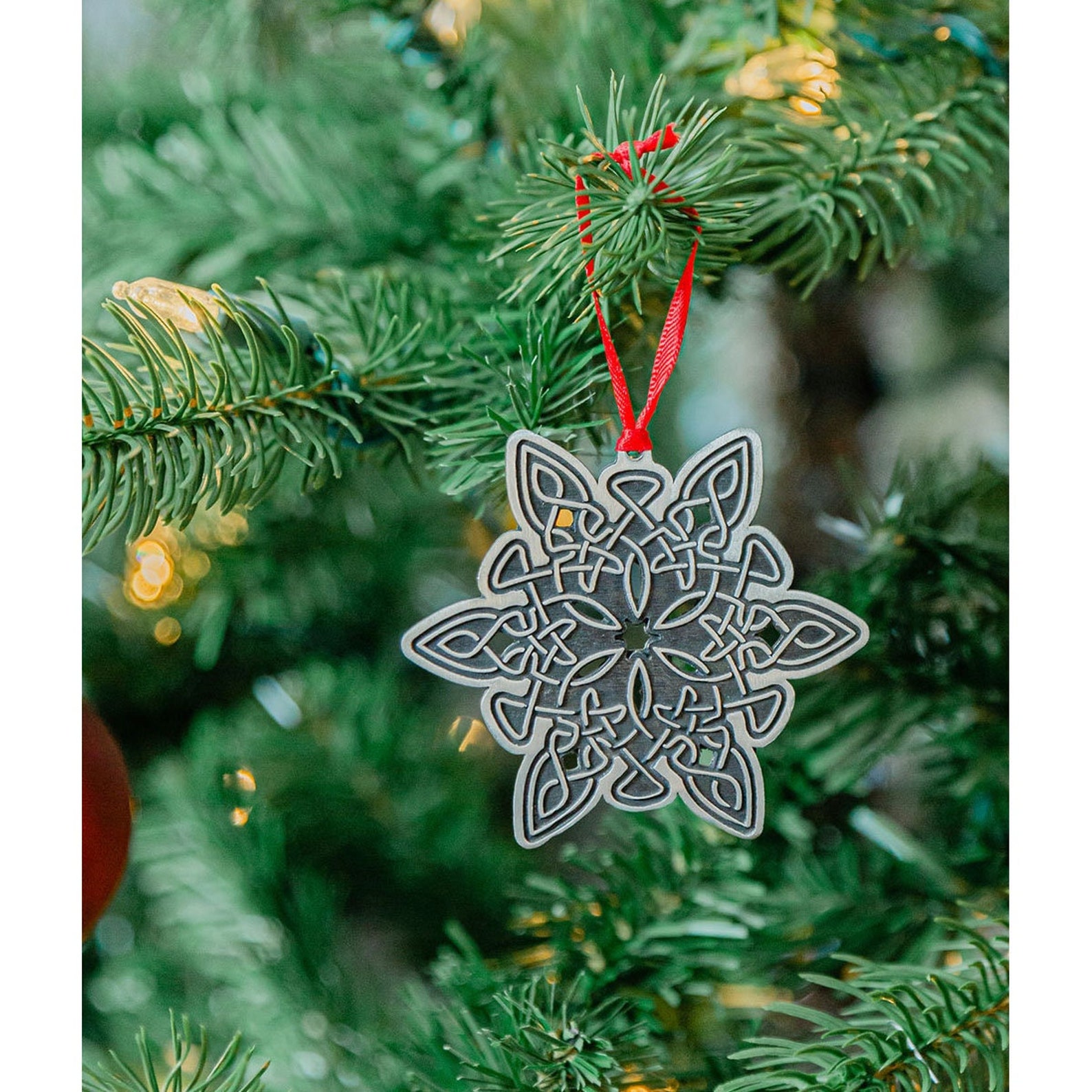 Celtic Knot Snowflake Ornament Christmas Tree Ornament Made - Etsy