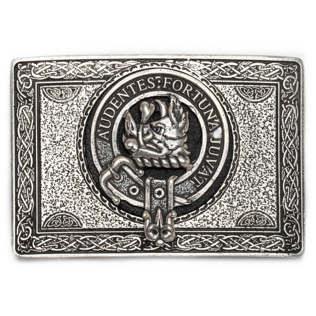 Mackinnon Clan Crest Buckle - Made in Scotland - Mckinnon Kilt Belt ...