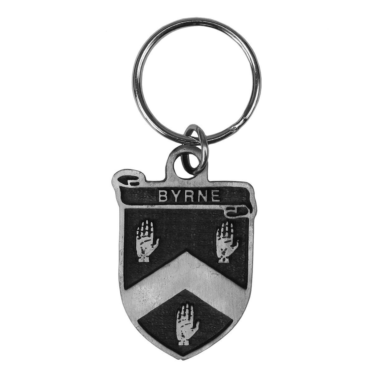 Byrne Irish Coat of Arms Pewter Key Chain | Etsy