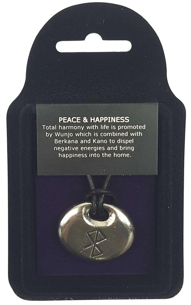 Peace and Happiness Bind Rune Pendant Viking Runic Necklace - Etsy