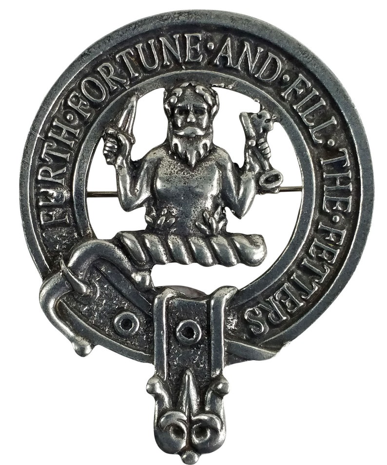 Murray of Atholl Cap Badge - Pewter Clan Crest Badge - Gaelic Themes ...