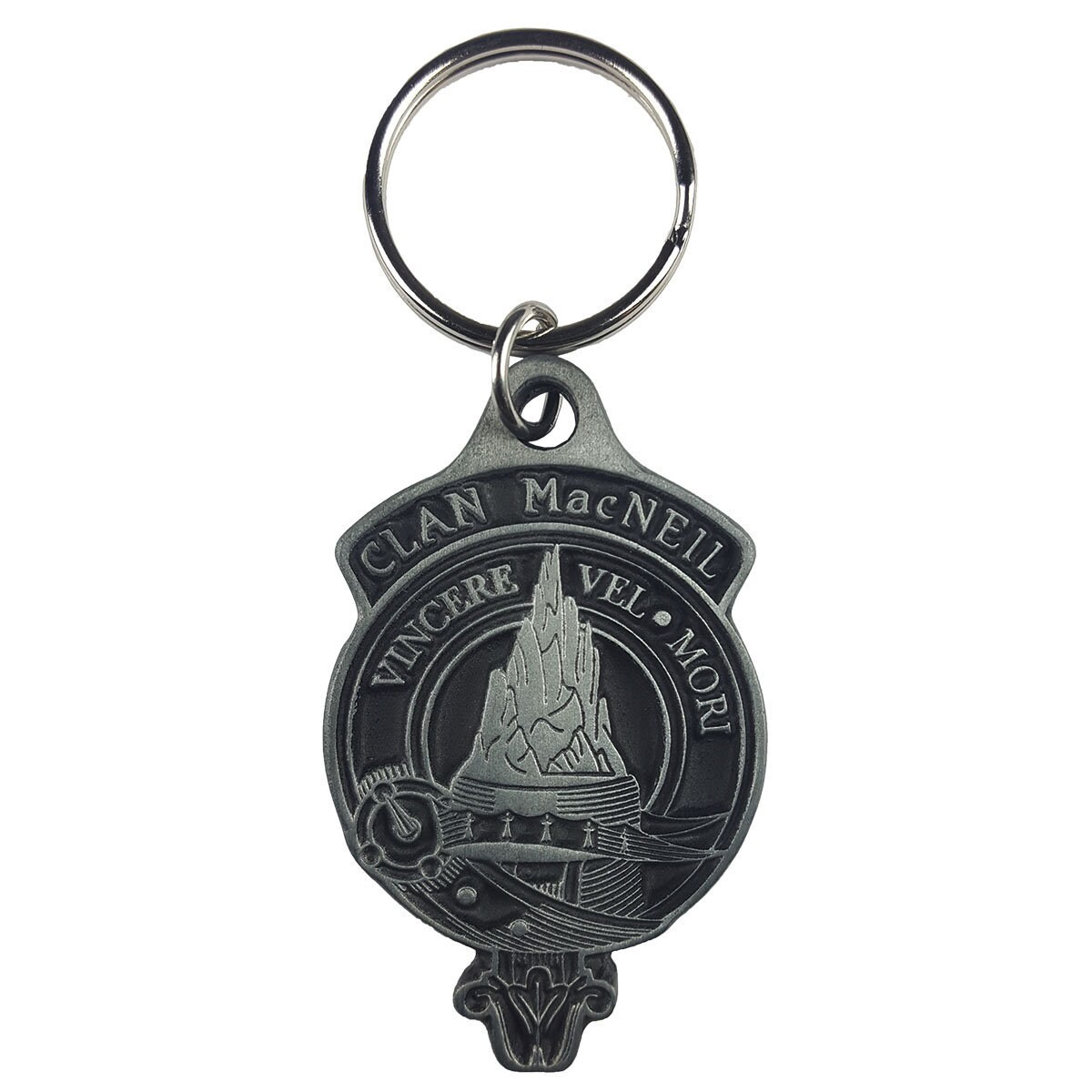 MacNeil Clan Crest Solid Pewter Key Chain Scottish Clan | Etsy
