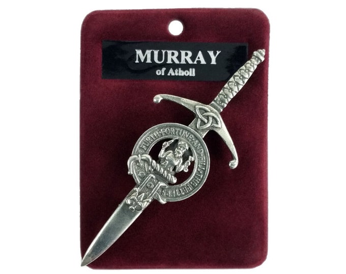Murray of Atholl Clan Crest Kilt Pin Gaelic Themes Kilt Pin Furth ...
