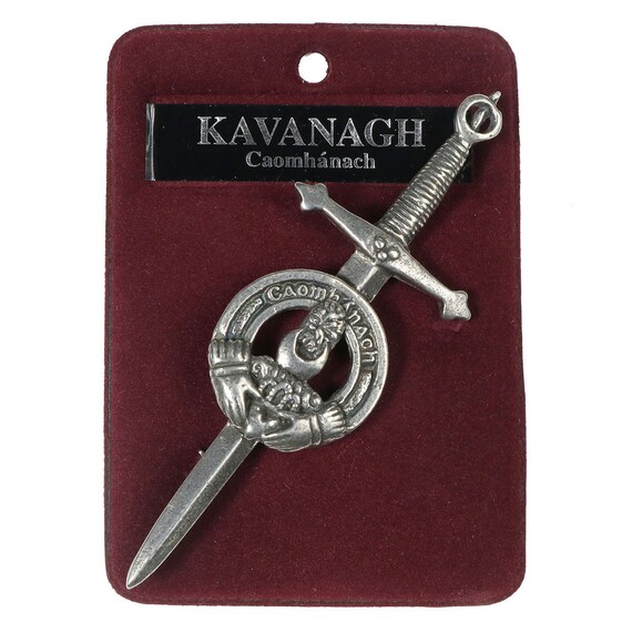Kavanagh caomhanach Irish Family Crest Kilt Pin Made in | Etsy