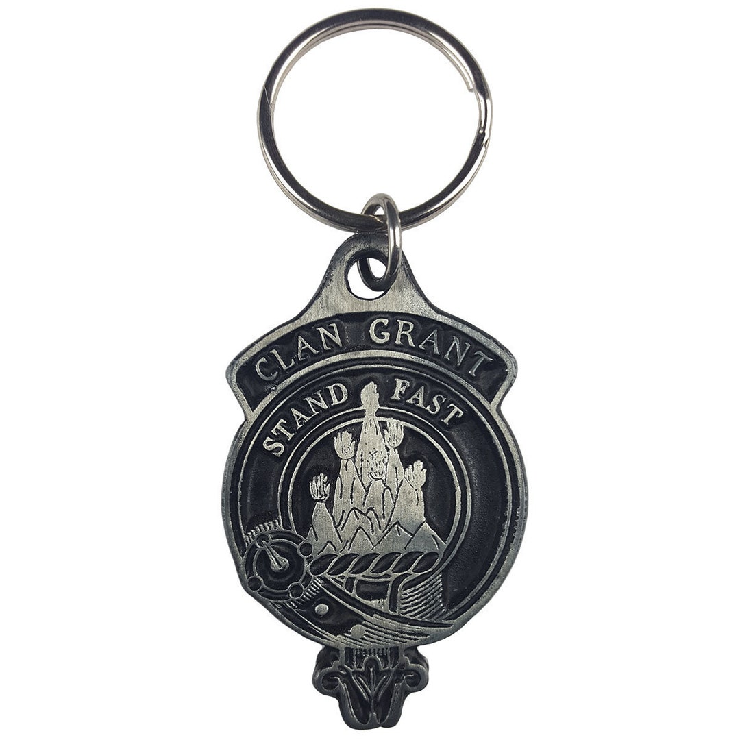 Grant Clan Crest Solid Pewter Key Chain Clan Escocés - Etsy España