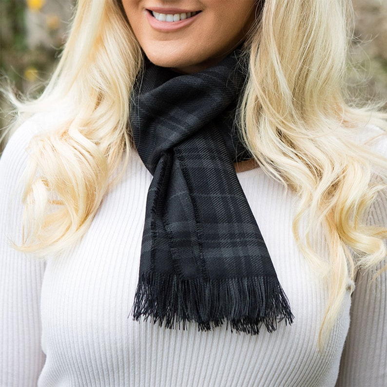 Morgan Welsh Tartan Scarf - Medium Weight 14oz Premium Wool - Made in ...