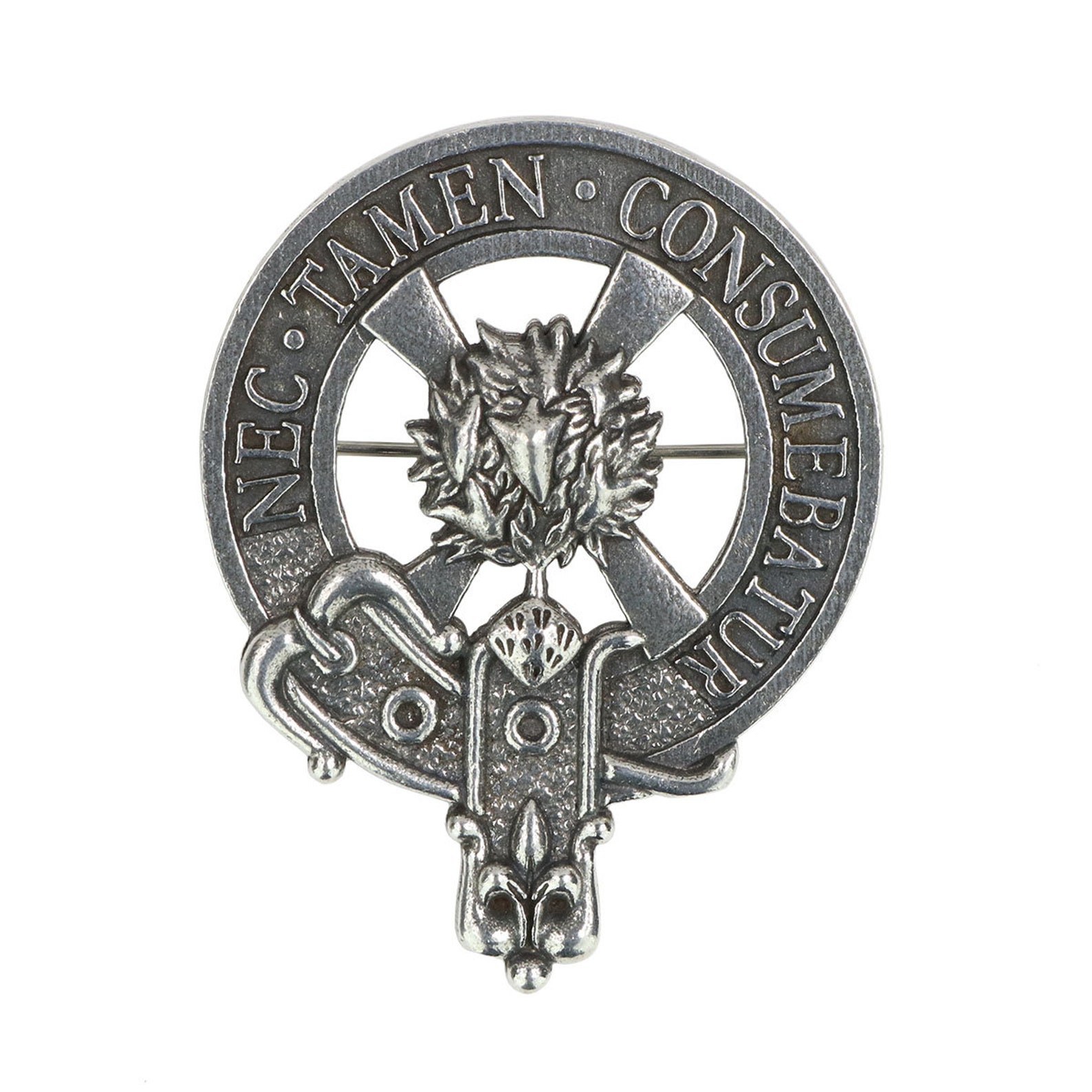 Clergy Cap Badge Pewter Clan Crest Badge Gaelic Themes Cap - Etsy