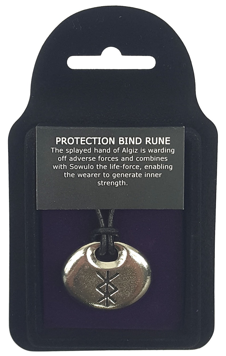 Protection Bind Rune Pewter Pendant Made in Cornwall - Etsy