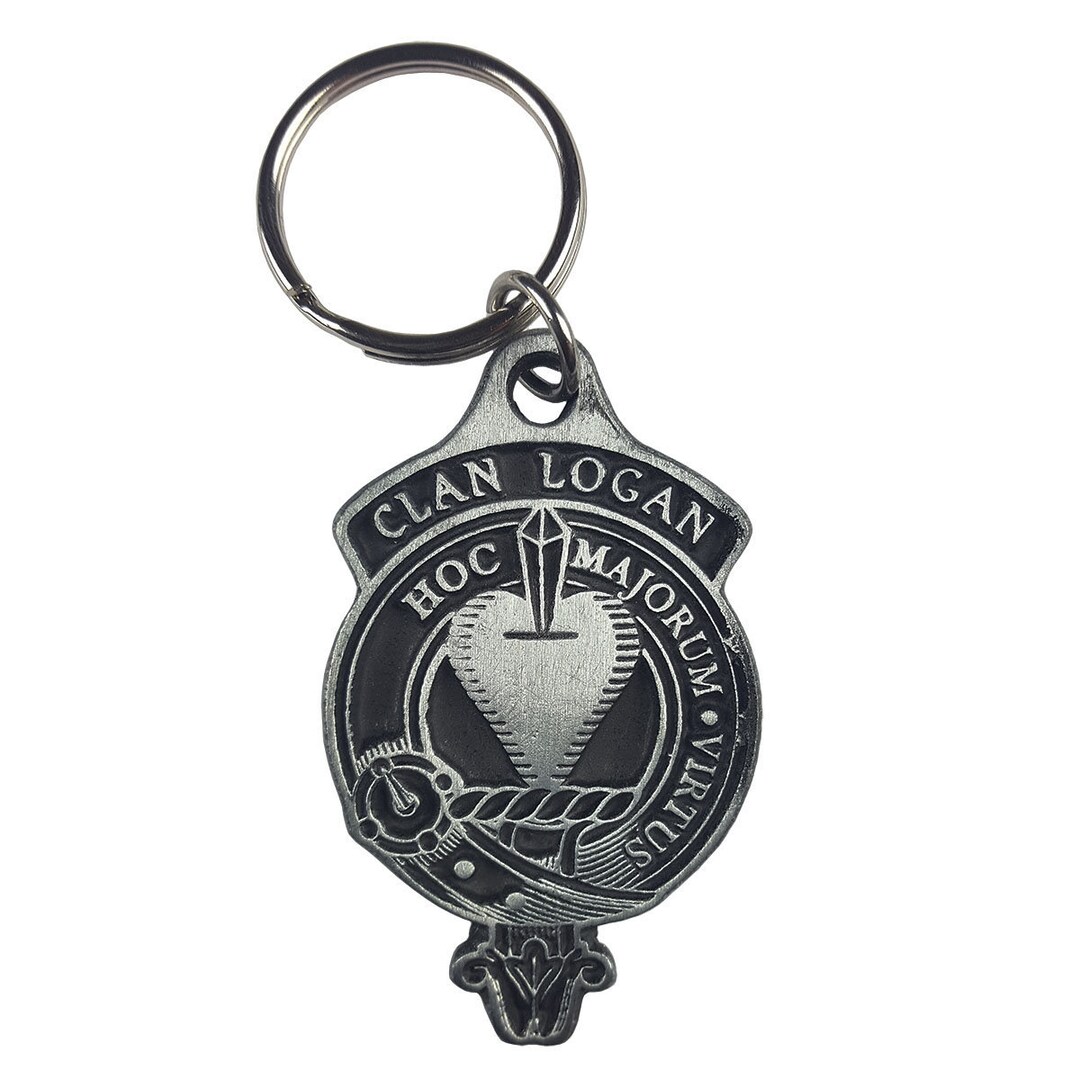 Logan Clan Crest Solid Pewter Key Chain - Scottish Clan - Etsy