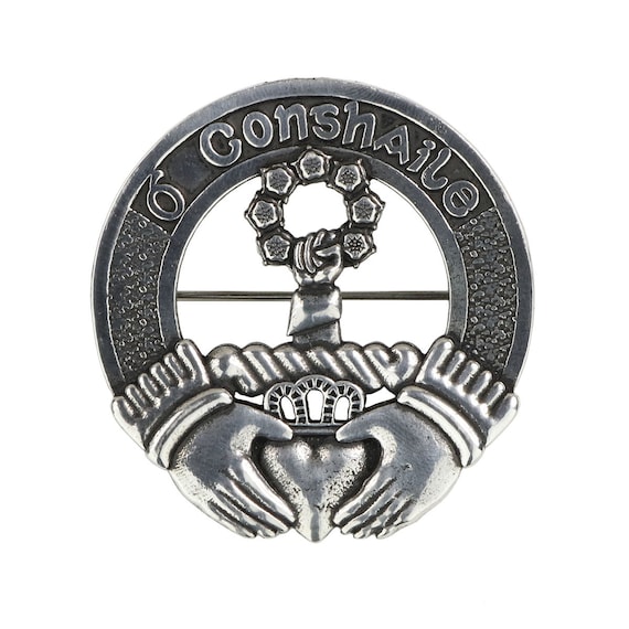 Connolly o'conghaile Irish Family Crest Cap Badge/brooch - Etsy