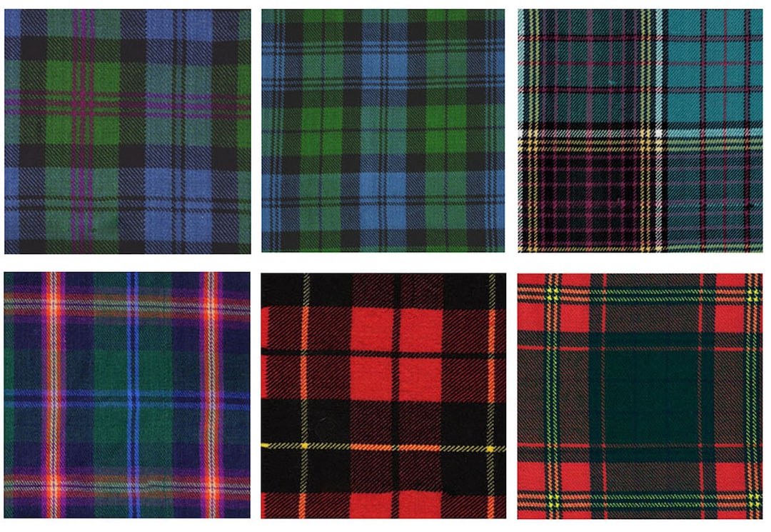 Homespun Tartan Swatches M-Y Tartans Sample From Over 70 - Etsy Australia
