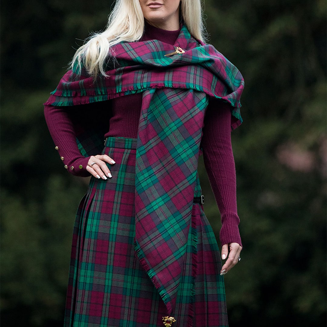 Welsh Tartan Shawls - Medium Weight 14oz Premium Wool - Made in Wales ...