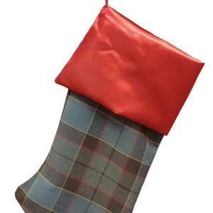 Outlander Fraser Stocking - Satin Topped Tartan Christmas Stocking - Etsy