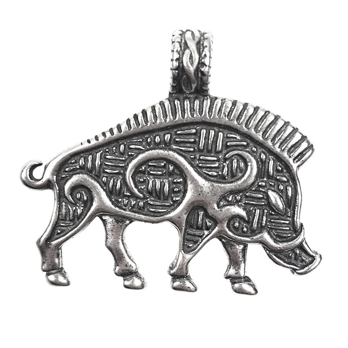 Celtic Boar Pendant Bronze or Sterling Silver Handcrafted - Etsy