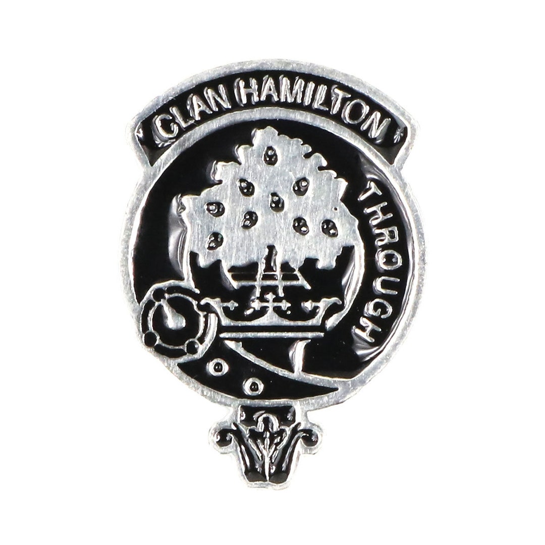 Hamilton Clan Crest Pewter Mini Badge/pin - Etsy