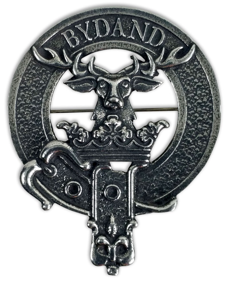 Gordon Cap Badge - Pewter Clan Crest Badge - Gaelic Themes Cap Badge or ...