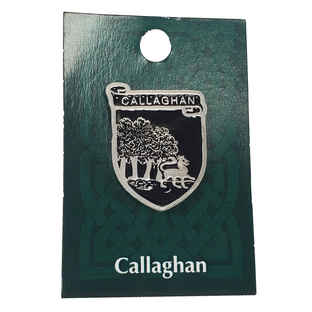Callaghan Clan Irish Coat of Arms Pewter Mini Badge/pin - Etsy