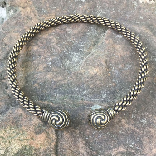 Celtic Dragon Neck Torc Celtic Braided Necklace Made in - Etsy