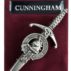 Cunningham Clan Crest Kilt Pin - Gaelic Themes Kilt Pin - Over Fork ...