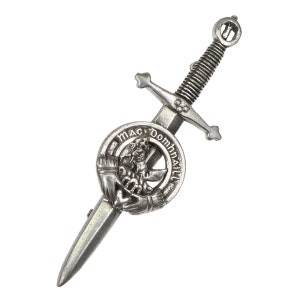 Mcdonnell (mcdomhnaill) Irish Family Crest Kilt Pin - Made in Scotland ...