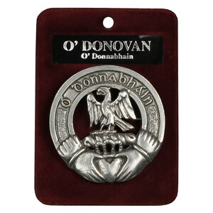 O'donovan (o'donnabhain) Irish Family Crest Cap Badge/brooch - Made in ...