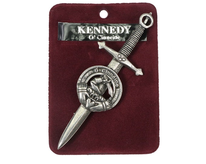 Kennedy (o'cinneide) Irish Family Crest Kilt Pin - Made in Scotland ...