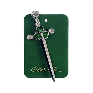 Irish Shamrock Kilt Pin - Celtic Shamrock Kilt Pin - Celtic Kilt Pin ...