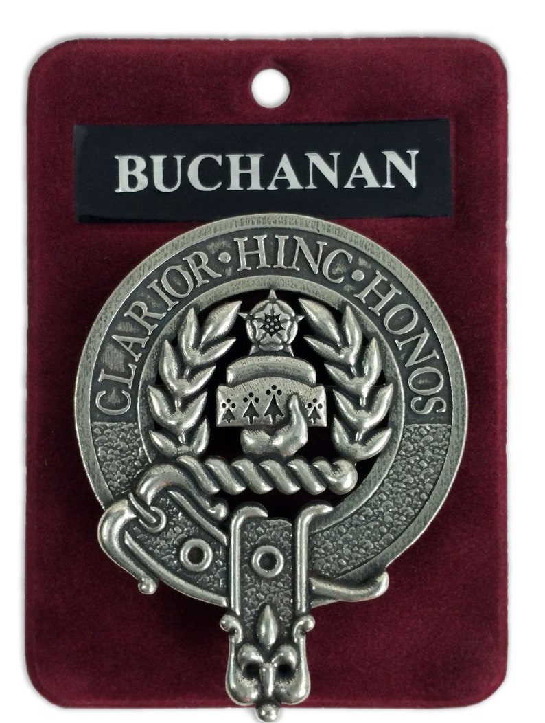 Buchanan Cap Badge Pewter Clan Crest Badge Gaelic Themes - Etsy