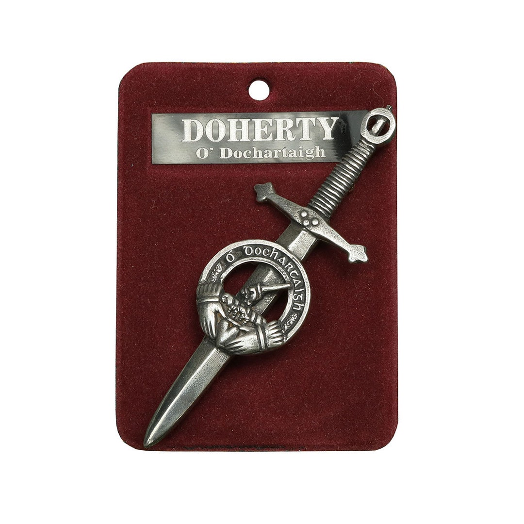 Do(c)herty (o'dochartaigh) Irish Family Crest Kilt Pin - Made in ...