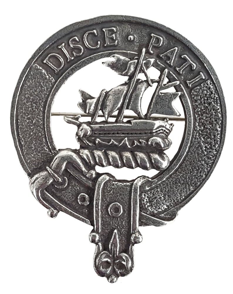Duncan Cap Badge - Pewter Clan Crest Badge - Gaelic Themes Cap Badge or ...