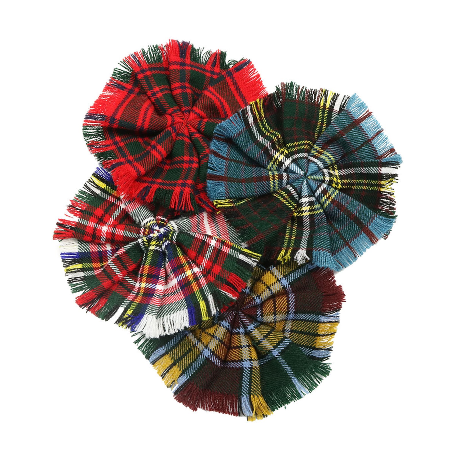 Traditional Scottish Rosettes- A-L Tartans - Homespun Wool-blend - Etsy