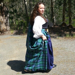 Scottish Arisaid or Earasaid - M-Y Tartans Homespun Wool Blend - Etsy