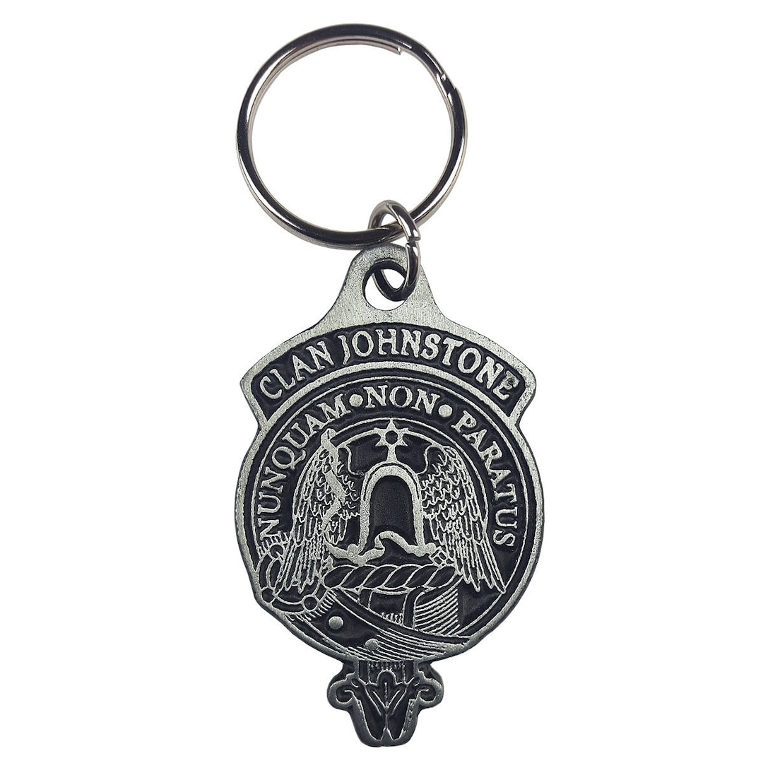 Johnston(e) Clan Crest Solid Pewter Key Chain - Scottish Clan - Etsy