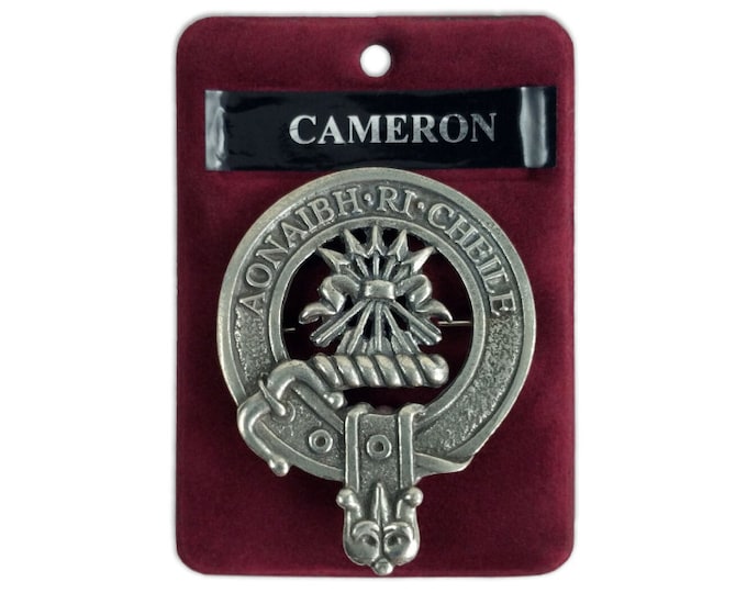 Cameron Scottish Clan Embroidered Crest - Etsy