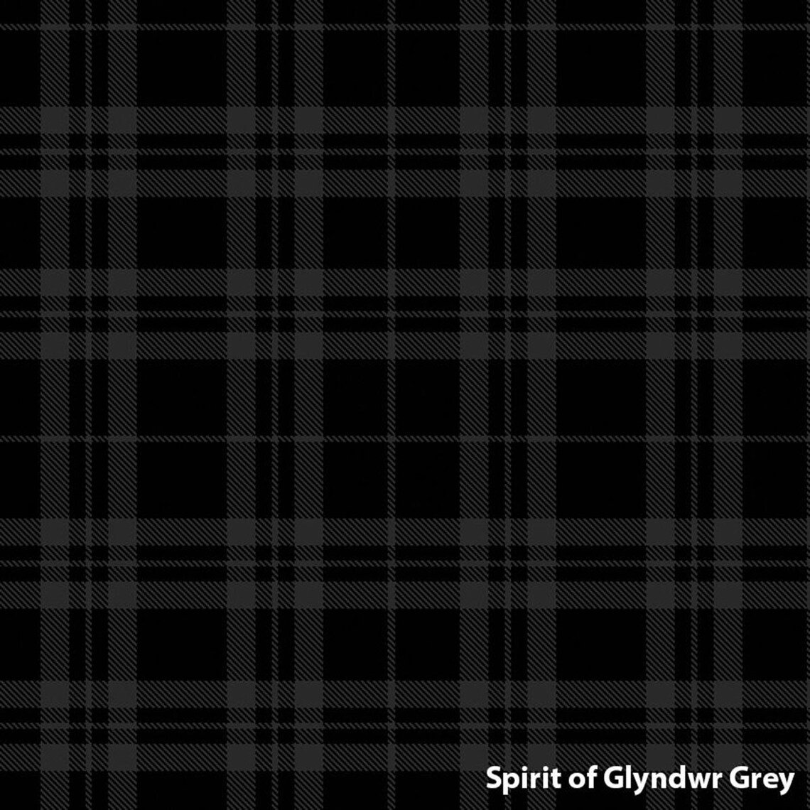 Spirit of Glyndwr Grey Welsh Tartan Serape - Medium Weight 14oz Premium ...