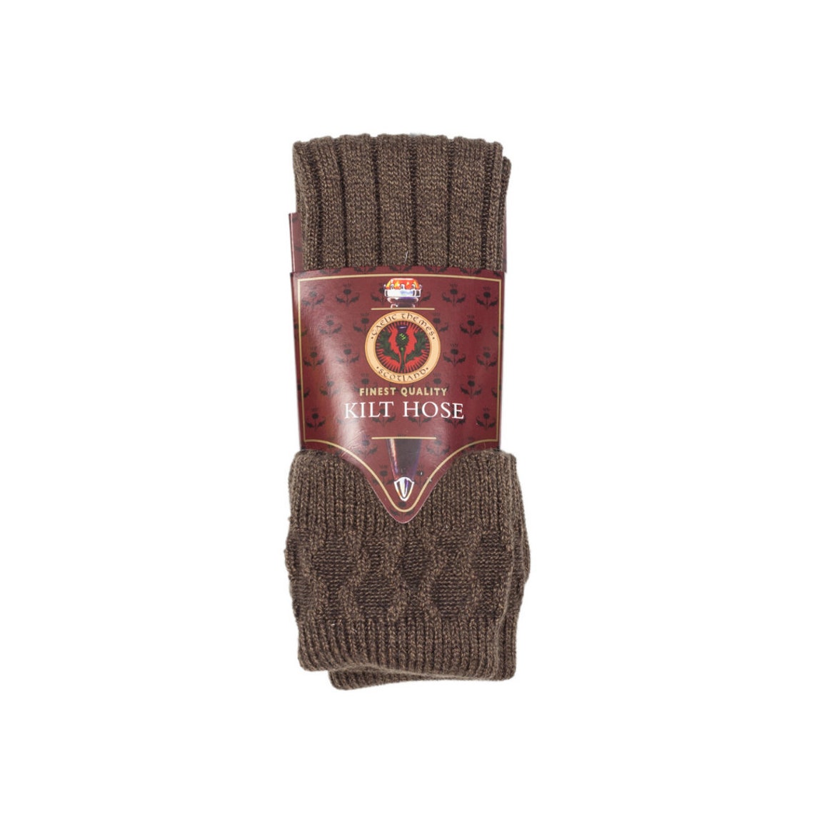 Weathered Brown Kilt Hose - Wool Blend - Made in Scotland - the Celtic ...