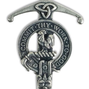 Sinclair Clan Crest Kilt Pin - Gaelic Themes Kilt Pin - Commit Thy Work ...