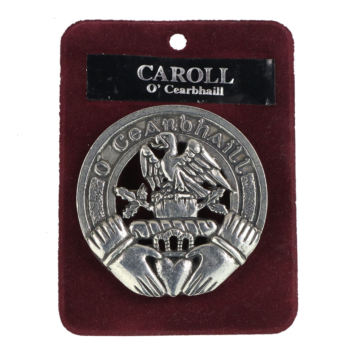 Caroll o'cearbhaill Irish Family Crest Cap Badge/brooch - Etsy