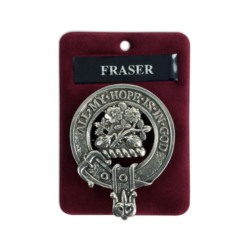 Fraser Cap Badge Pewter Clan Crest Badge Gaelic Themes Cap - Etsy