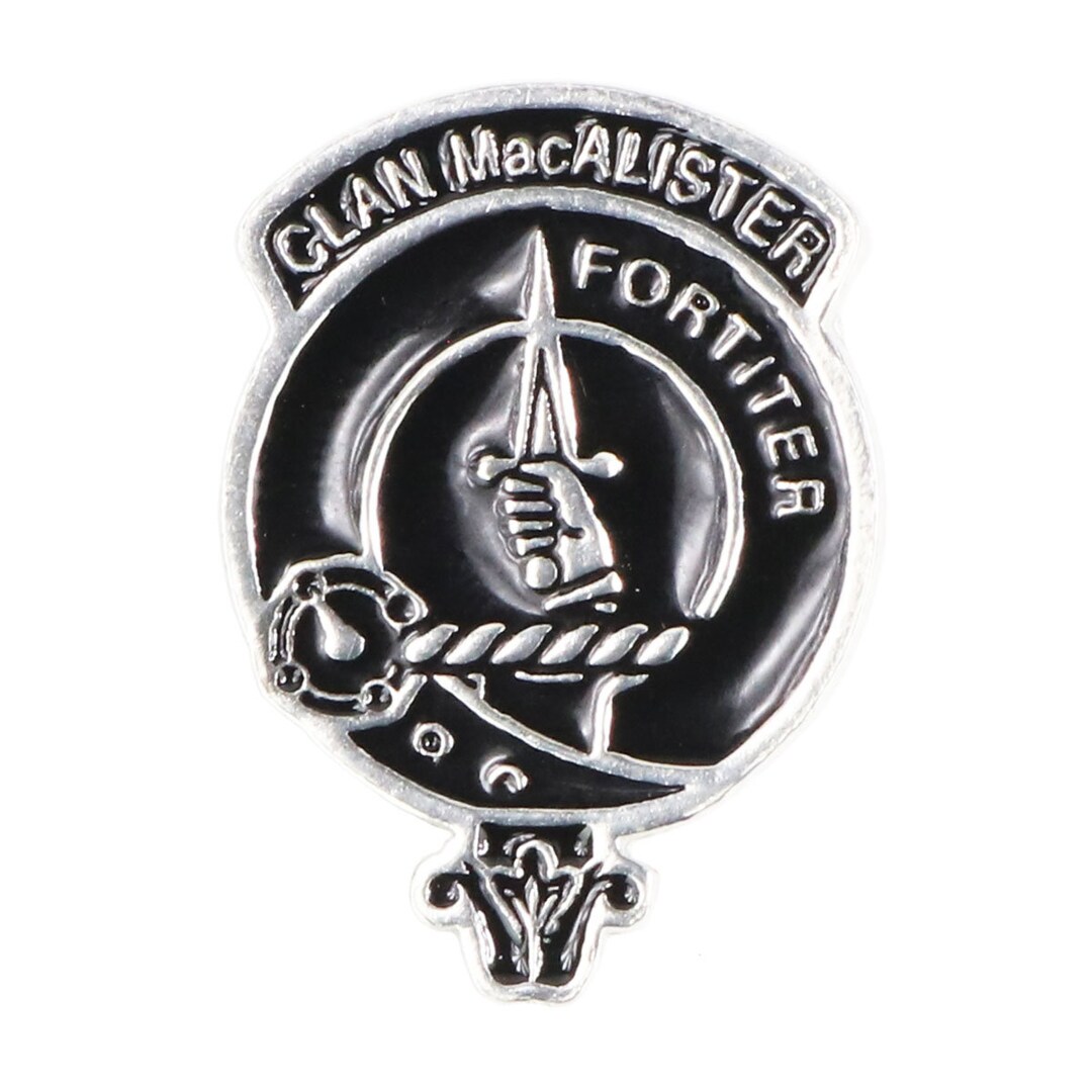 Macalister Clan Crest Pewter Mini Badge/pin - Etsy