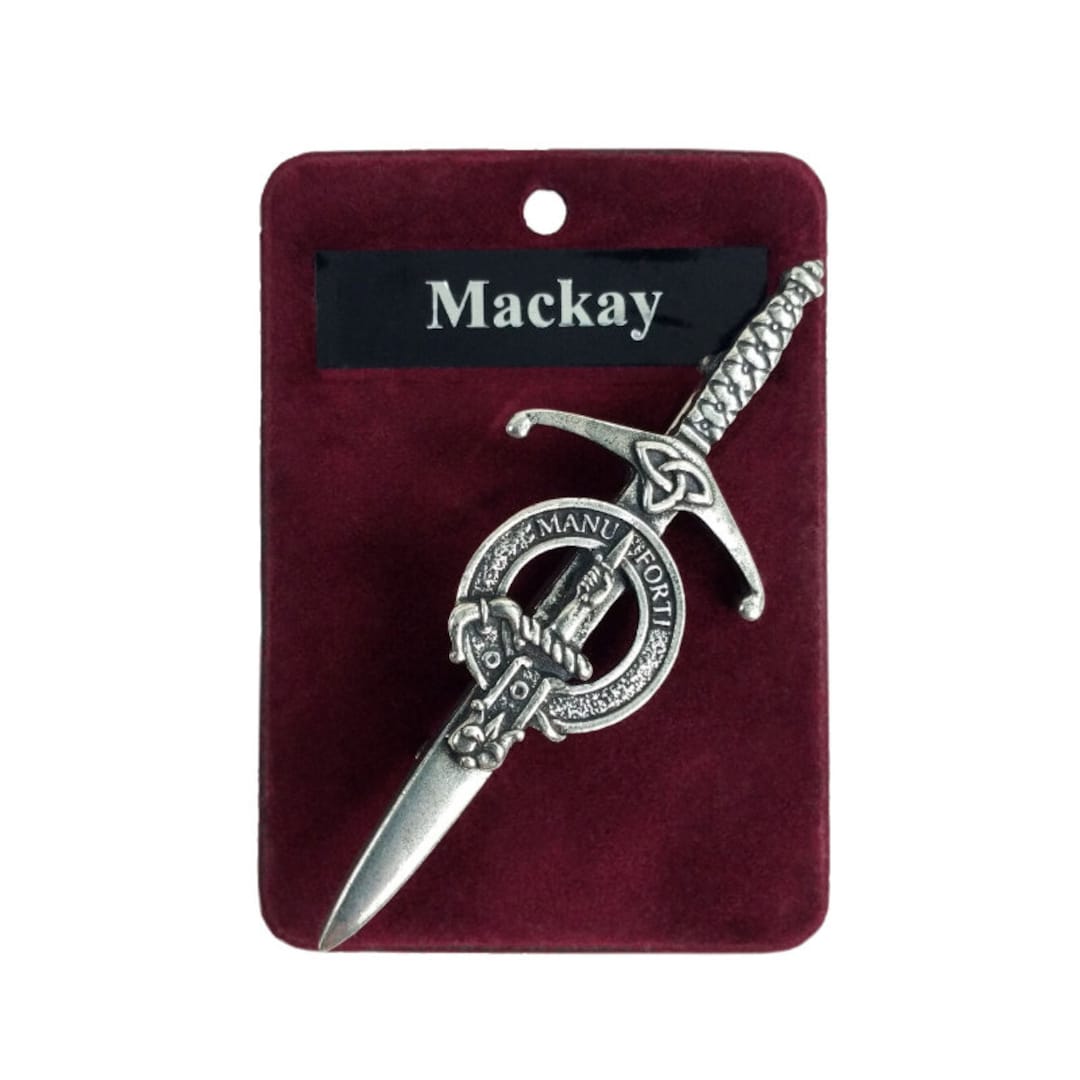 Mackay Clan Crest Kilt Pin - Gaelic Themes Kilt Pin - Manu Forti - Etsy
