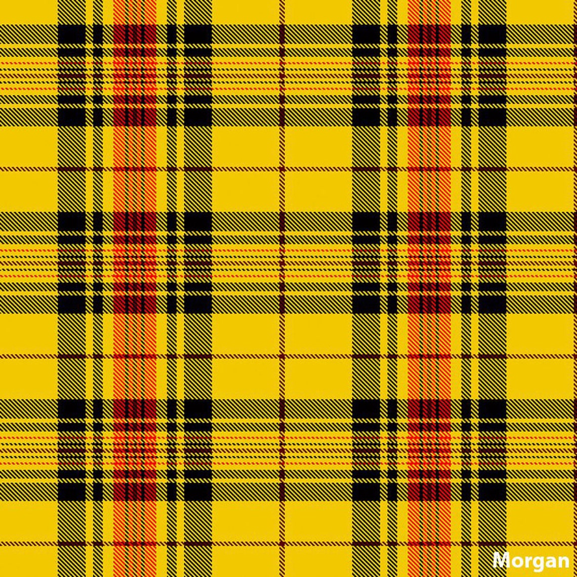 Morgan Welsh Tartan Scarf - Medium Weight 14oz Premium Wool - Made in ...
