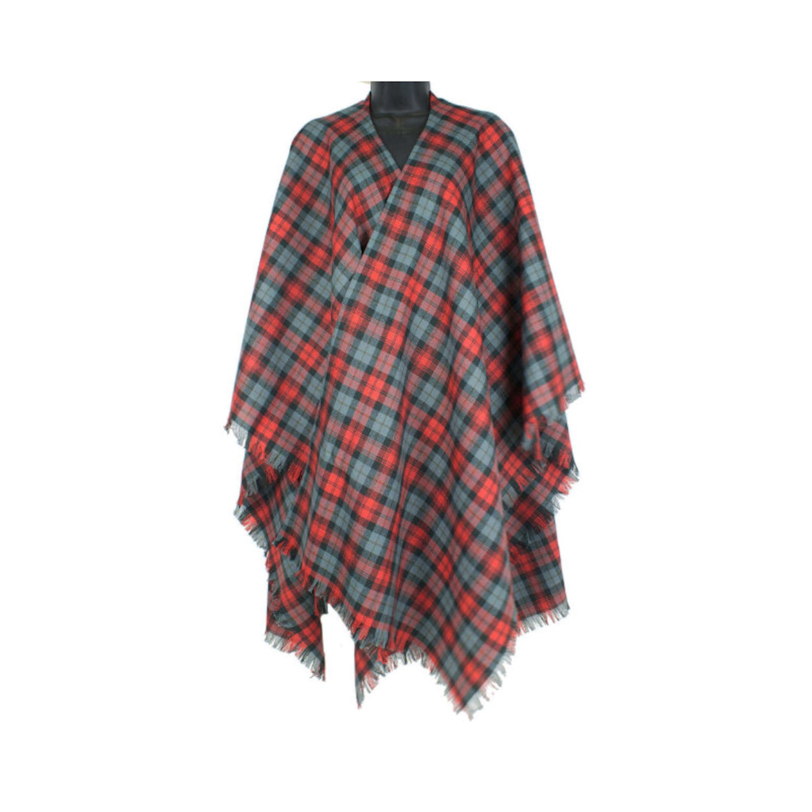 Tartan Ruana - Spring Weight Premium Wool Tartan - Made in Scotland ...