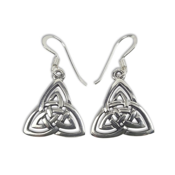 Trinity Knot Earrings Triquetra Trefoil Knot The Celtic | Etsy