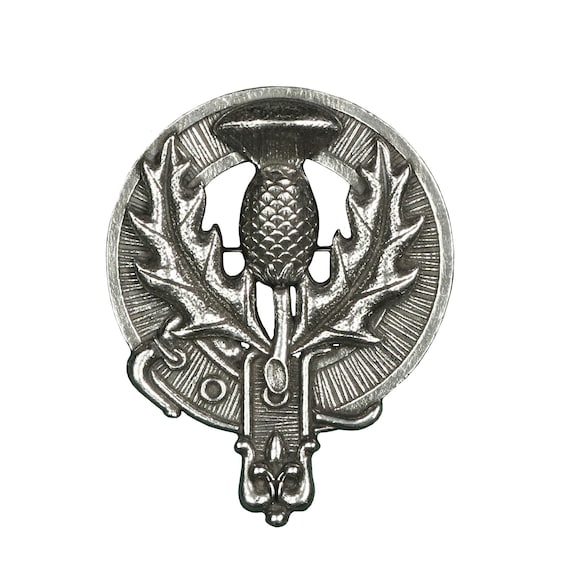 Scottish Thistle Pewter Cap Badge/brooch Made in Scotland - Etsy