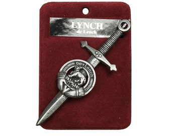 Collins o'coileain Irish Family Crest Kilt Pin Made in Scotland Coat of ...