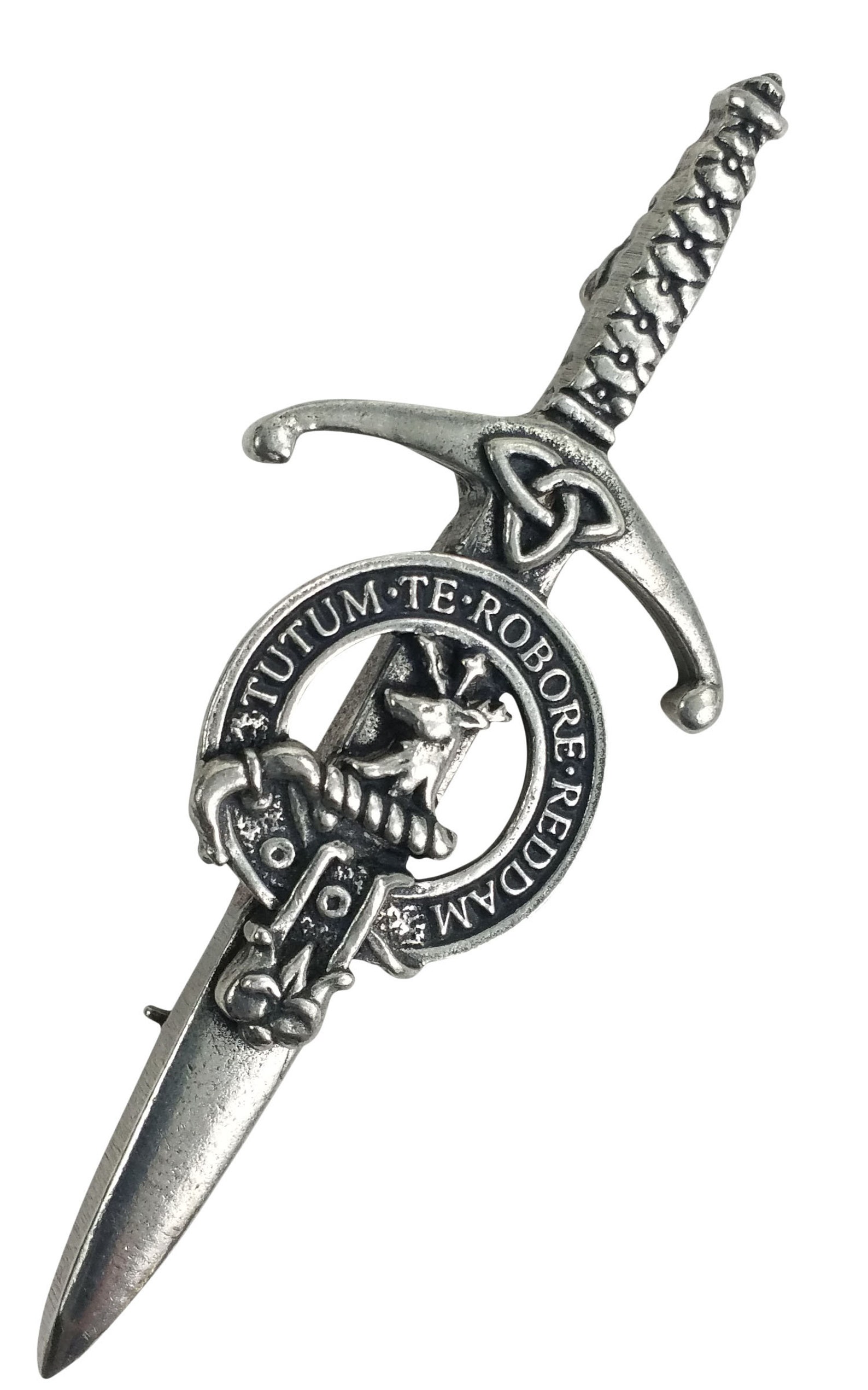 Crawford Clan Crest Kilt Pin Gaelic Themes Kilt Pin Tatum | Etsy