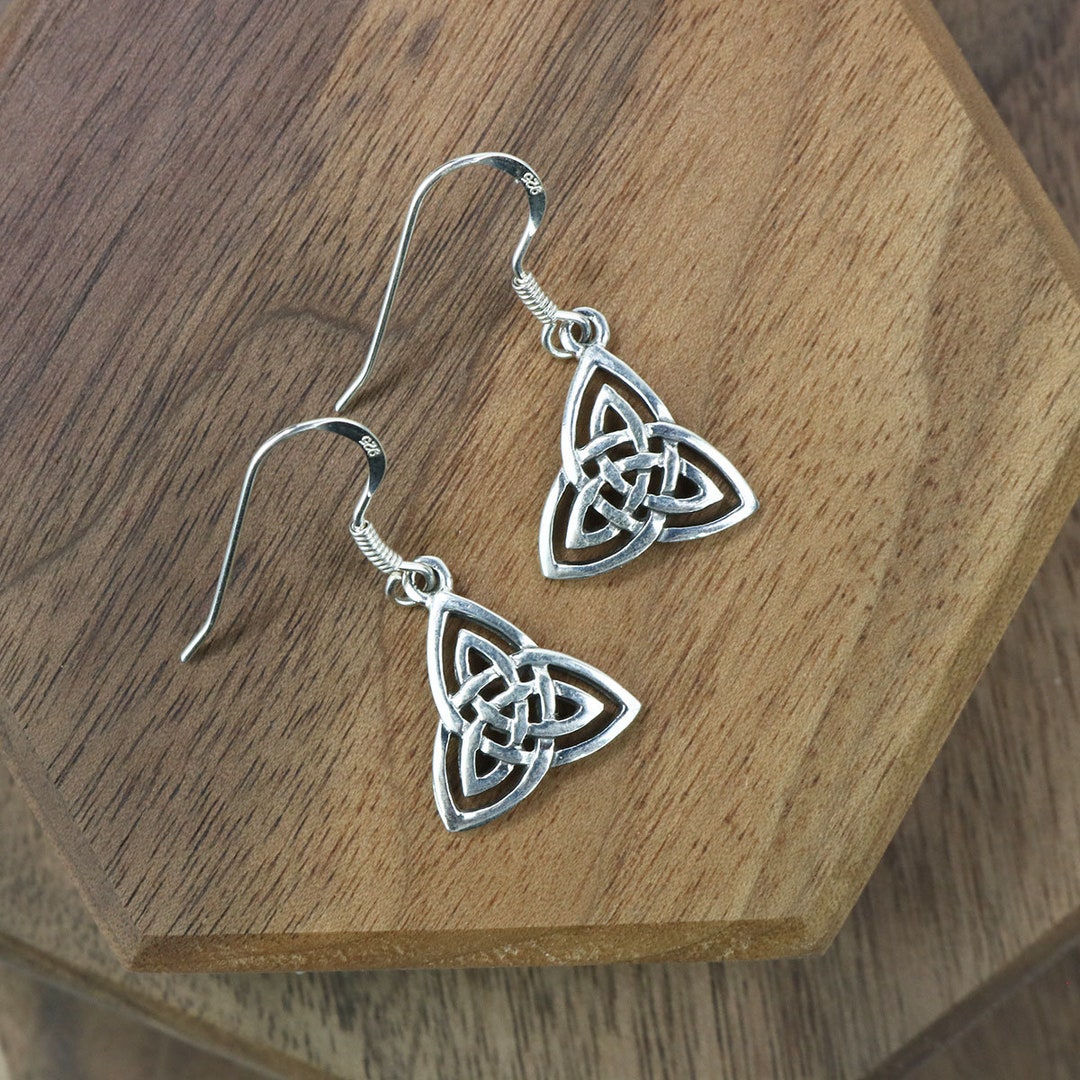 Trinity Knot Earrings - Triquetra - Trefoil Knot - the Celtic Croft - Etsy